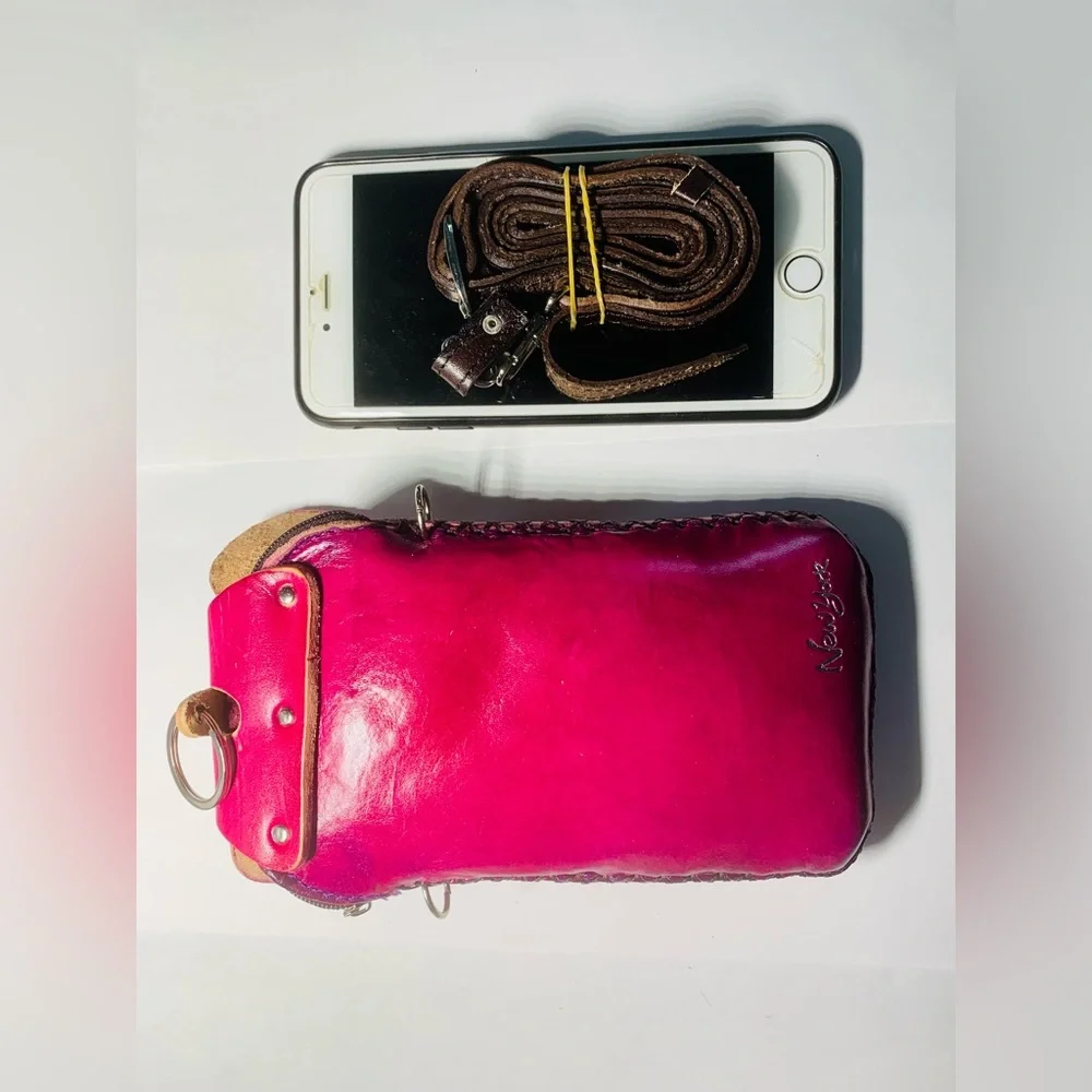 Bags | Handmade Rose Red Leather Elephant Crossbody Bag Cute Animal ...